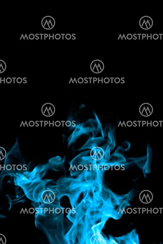 "blue fire on black background" by Jozsef Demeter - Mostphotos