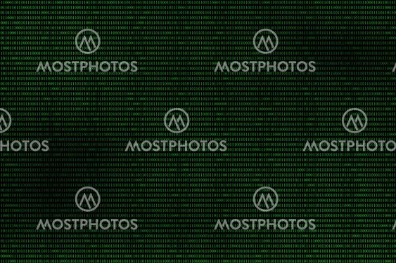 "dark green binary code abst..." by Tawatchai Khid-arn - Mostphotos
