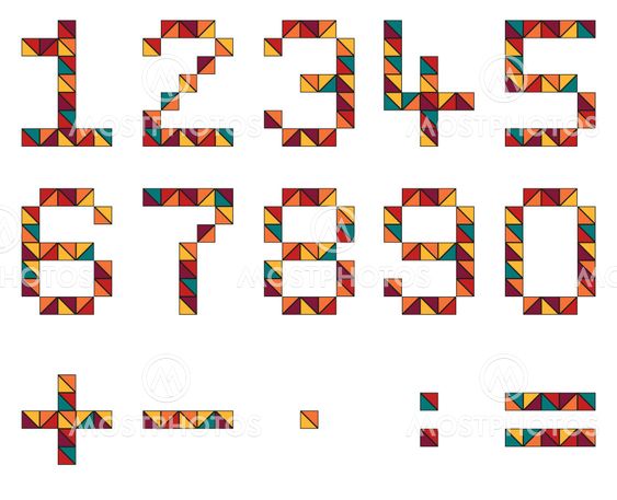 "Set of numbers and math sym..." fra Ravennka - Mostphotos