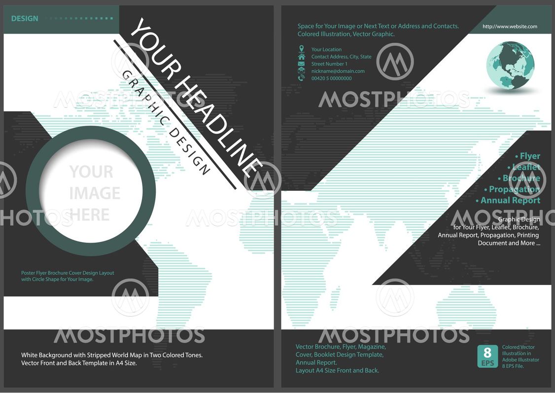 "Flyer Template with World M..." fra Roman Dekan - Mostphotos