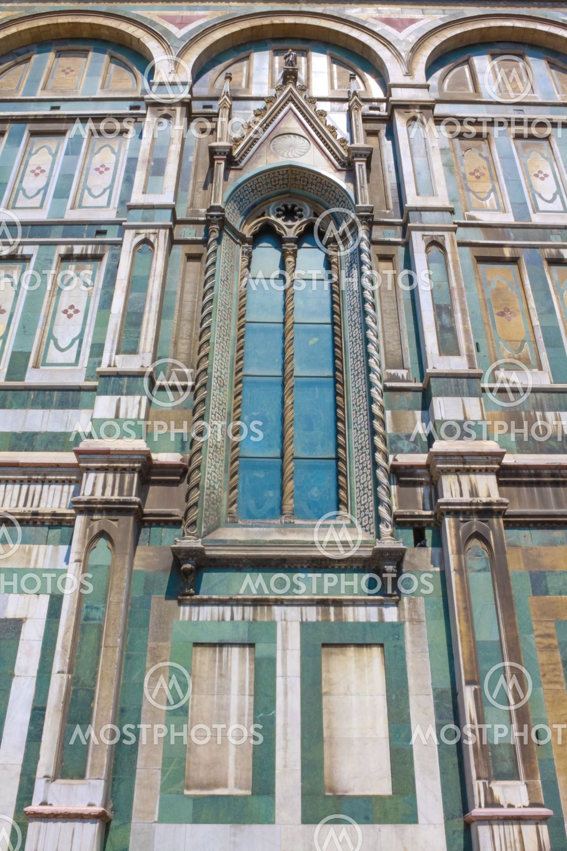 "Florence Duomo Window In Ne..." by EyeMFlatBoard - Mostphotos