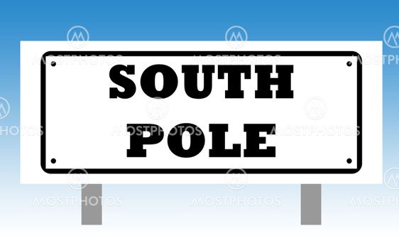 South Pole Sign