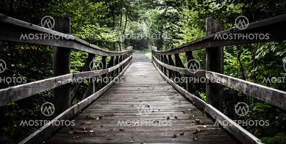 "Walking bridge on the Limbe..." av Jonathan Bilous - Mostphotos