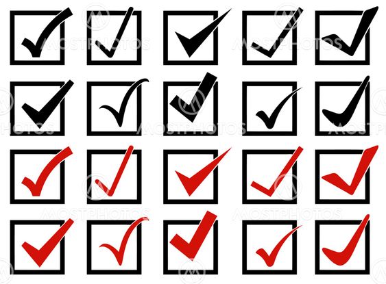 "Set of different check mark..." by DeCe - Mostphotos