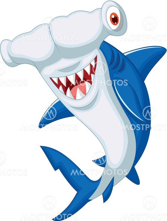 Cute Hammerhead Shark Cartoon