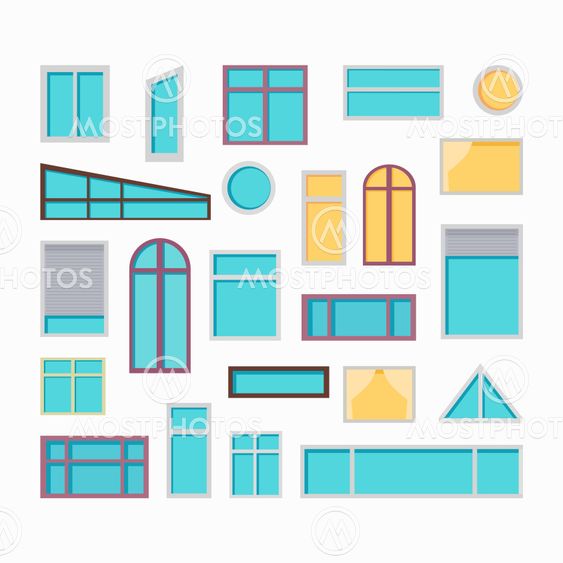 "Set of Windows Vector Illus..." by robuart - Mostphotos
