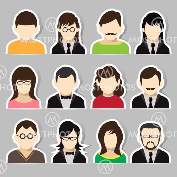 "Avatar sticker set" by Macrovector SL - Mostphotos