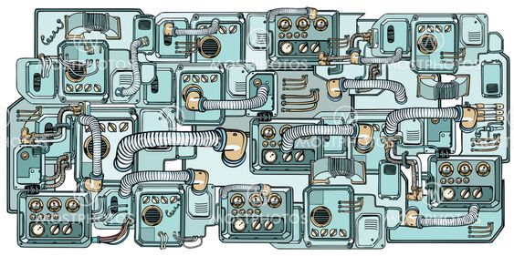 "Cyberpunk robots mechanisms..." av Valeriy Kachaev - Mostphotos