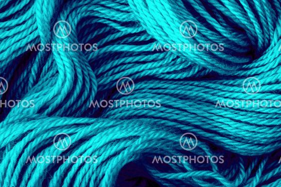 "Close up the blue yarn thre..." av PinkOmelet - Mostphotos