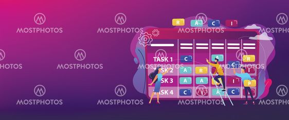 "RACI matrix concept banner..." by Vige - Mostphotos