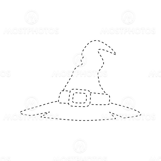 "Wizard Hat tracing workshee..." by PureImagination - Mostphotos