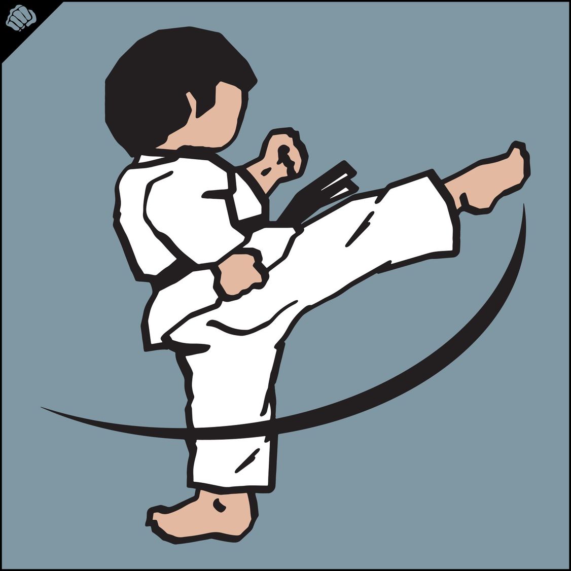 "Karate high kick emblem. Ma..." by Sergey Kozoderov - Mostphotos