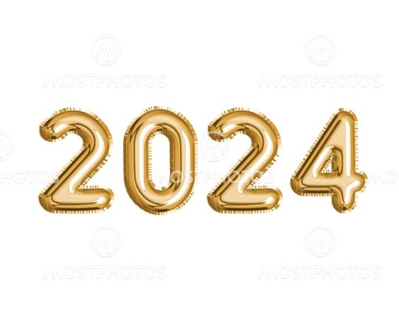 "Gold number 2024 air balloo..." by cougarsan - Mostphotos