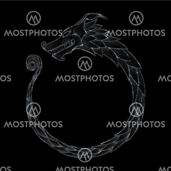 "Ouroboros Infinity Symbol -..." by EyeMFlatBoard - Mostphotos