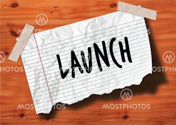 "LAUNCH handwritten on torn..." av Ionut Catalin Parvu - Mostphotos