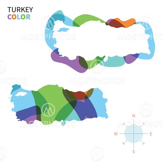 "Abstract vector color map o..." av User_50015 - Mostphotos