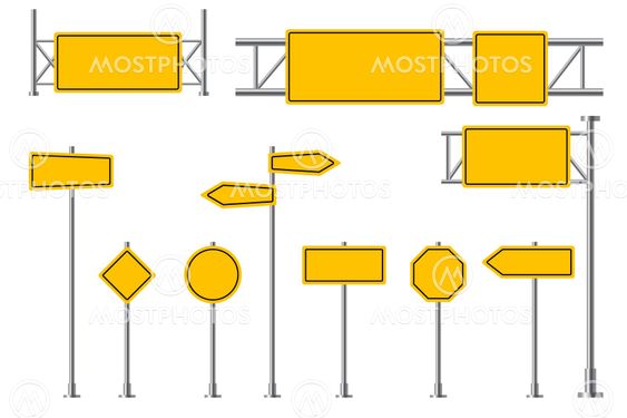 Printable Blank Road Signs