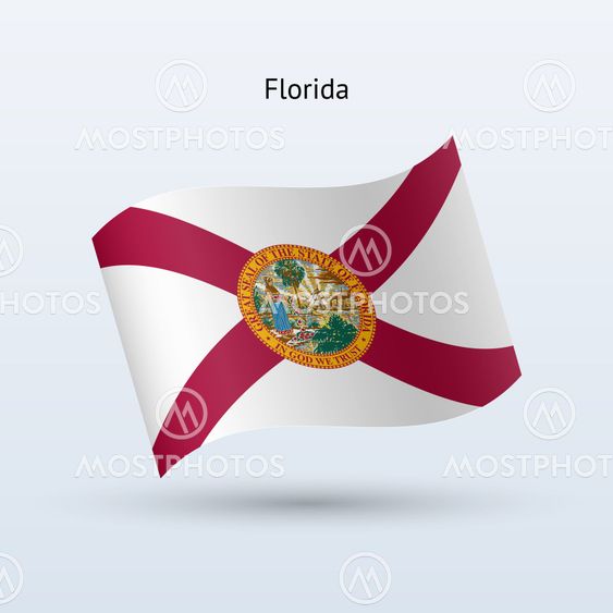 "State of Florida flag wavin..." fra User_50015 - Mostphotos