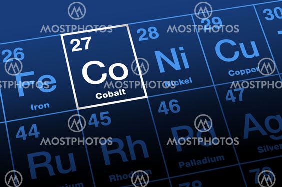 "Cobalt on periodic table of..." av Peter Hermes Furian - Mostphotos