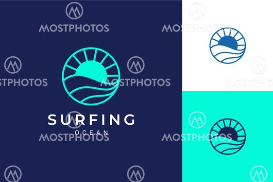 "Ocean or water theme logo w..." by murnifine - Mostphotos