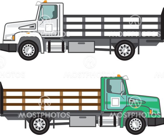 "Farm truck vector clip-art..." by Anton Novik - Mostphotos