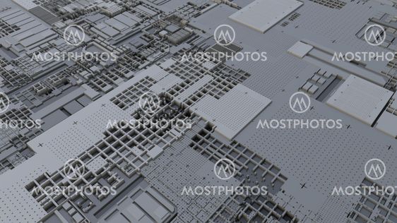 "3d render Abstract Technolo..." fra Kirill Cherezov - Mostphotos