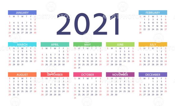 "2021 Calendar. Vector illus..." av maradaisy - Mostphotos