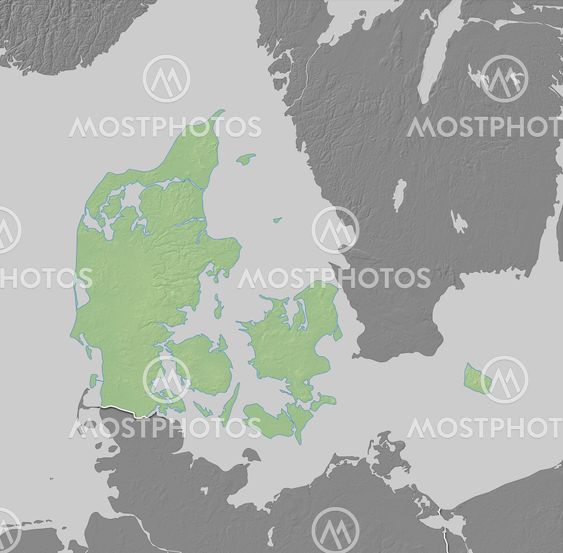 "Relief map of Danmark - 3D-..." av Steffen Hammer - Mostphotos