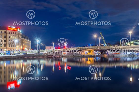 "Bygget av nya Slussen sett..." fra Roland Lundgren - Mostphotos