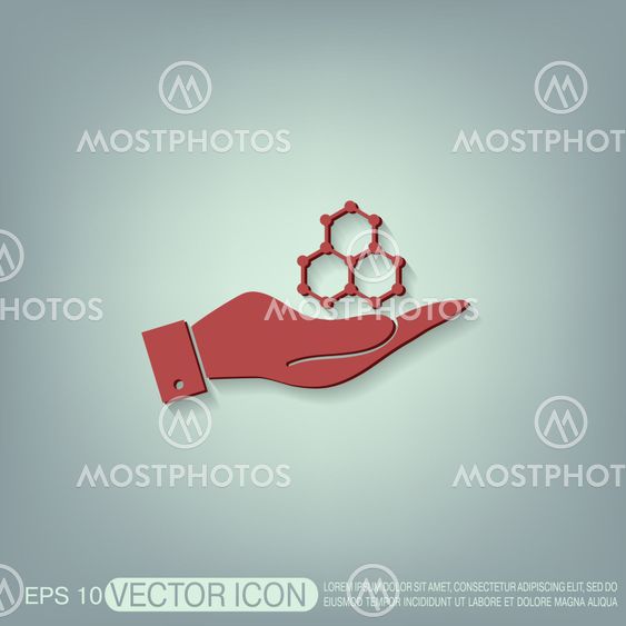 "hand holding a Chemical com..." av LittleCuckoo - Mostphotos
