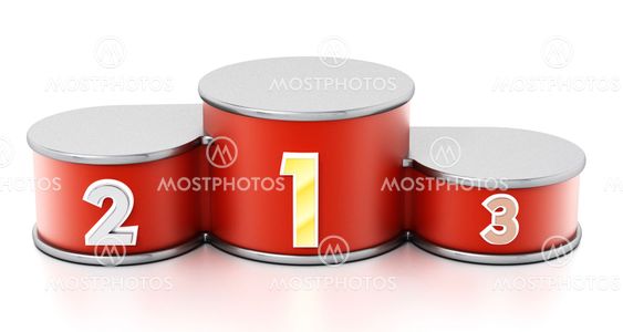 "Podium with first, second a..." av Destina - Mostphotos
