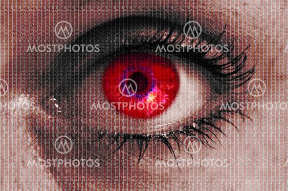 "futuristic red eye with mat..." av WSF-M - Mostphotos