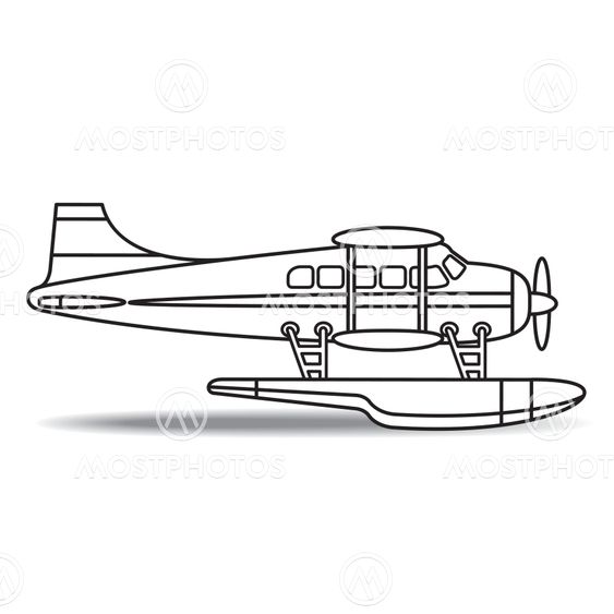 Airplane Propeller Outline
