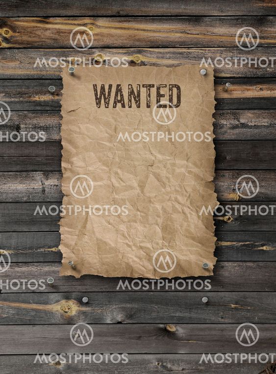 "Wanted poster on weathered..." av Hannu Viitanen - Mostphotos
