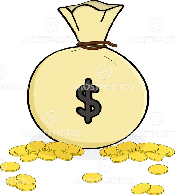 Tegneserie Med Pengepose