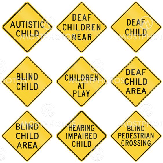 "Collection of warning signs..." by Johannes Hansen - Mostphotos