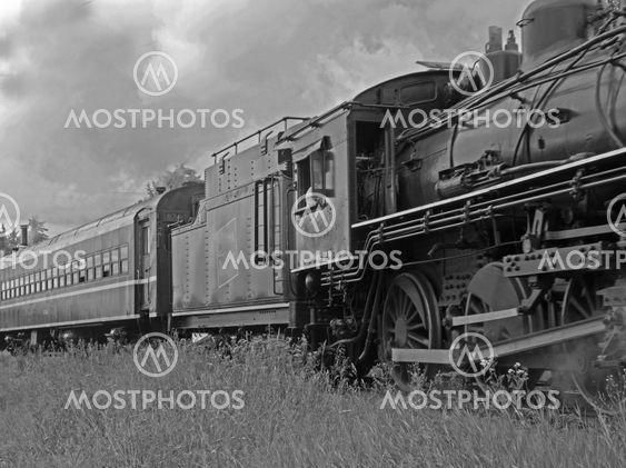 "Oil fired steam locomotive" by Bruce Raynor - Mostphotos