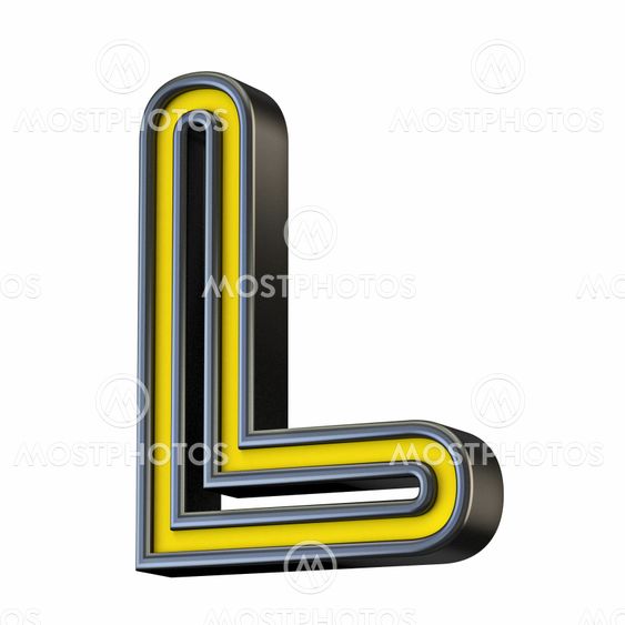 "Yellow black outlined font..." av djmilic - Mostphotos