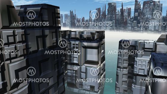"Alien City - fantasy urban..." av dariusz satori - Mostphotos