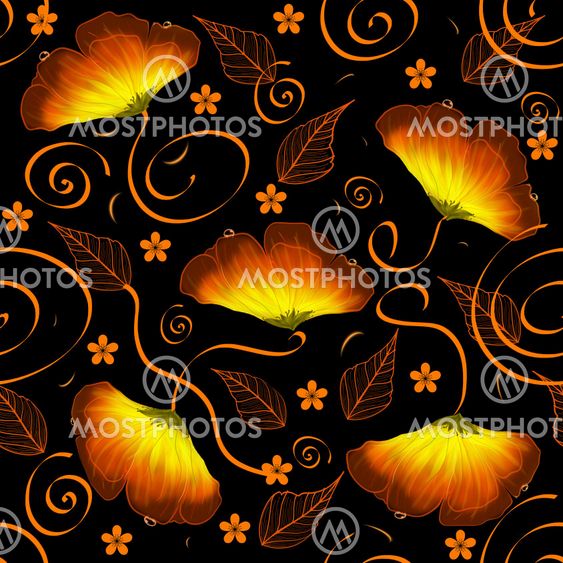 Fiery Flower Wallpaper Just Finished My First Digital Piece! Fire