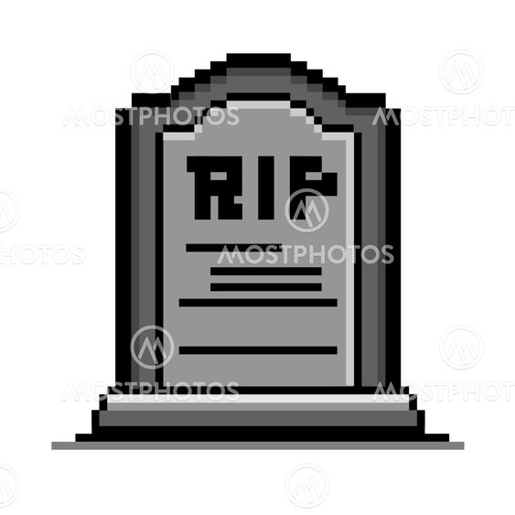 "Pixel art fun RIP vector. 8..." fra Ira Pavlovich - Mostphotos