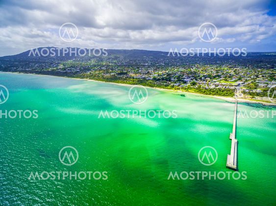 "Aerial view of Rosebud pier..." by Greg Brave - Mostphotos