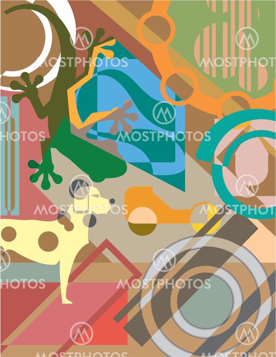 "Abstract odd shapes vector..." by Anton Novik - Mostphotos