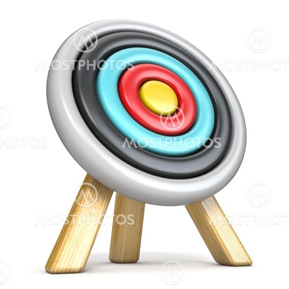 "Archery target side view 3D" by djmilic - Mostphotos