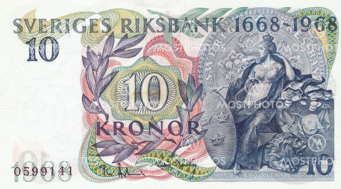 "Svensk 10-kronors sedel frå..." av Michael Erhardsson - Mostphotos