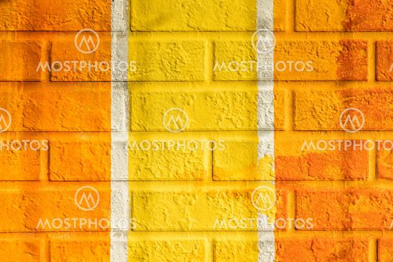 "Bricks surface of wall, pai..." av User_89345 - Mostphotos