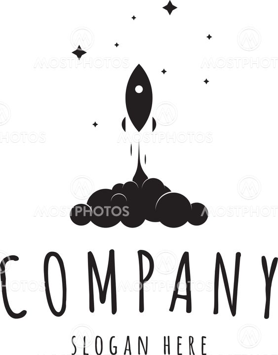 "Rocket Take Off logo" av Dmytro Vasyleha - Mostphotos